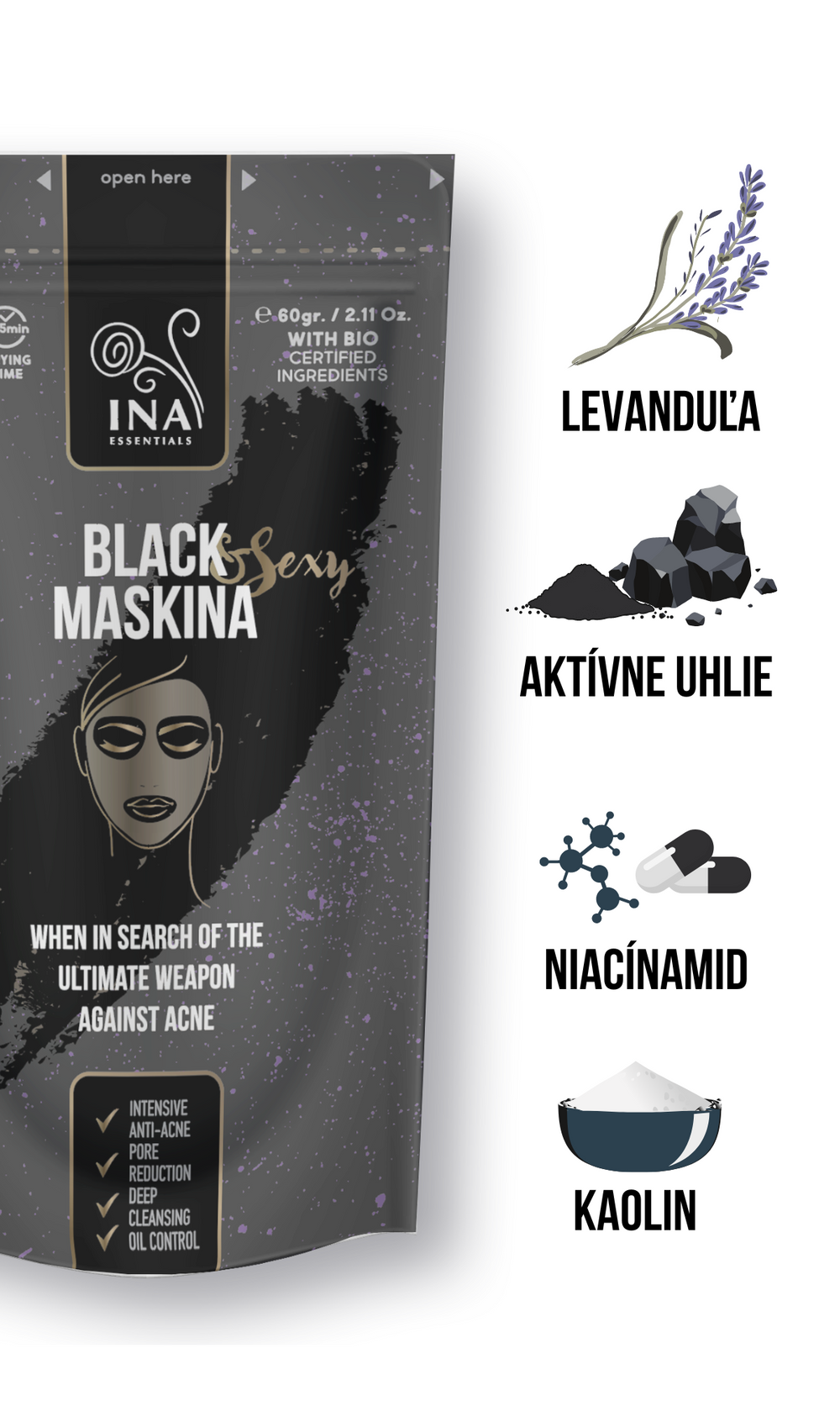 Organické pleťové masky | Maskina | InaEssentials.SK